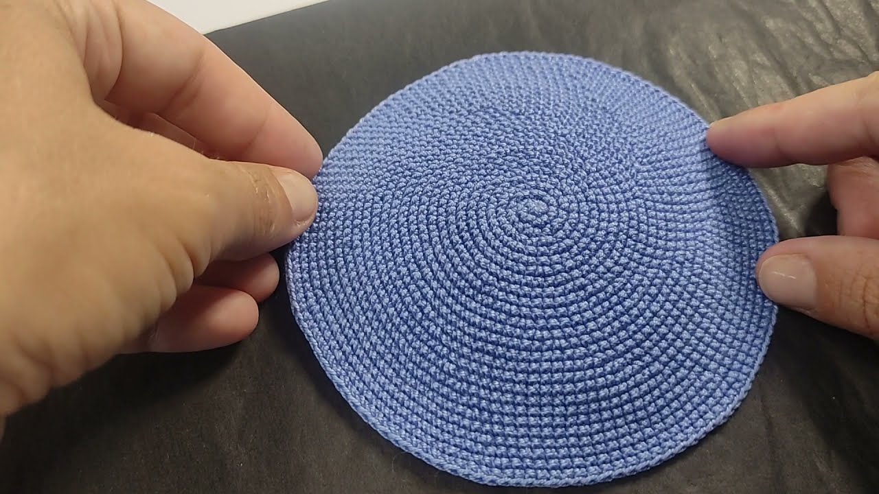 How to crochet kippah/yarmulke. The very final kippah