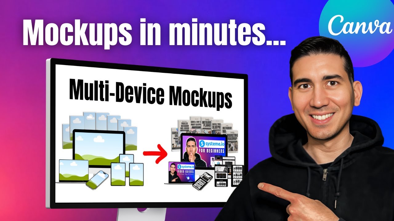 How To Create EASY Digital Product Mockups in Canva