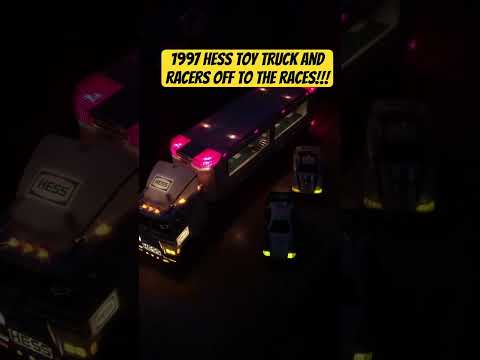 1997 HESS TOY TRUCK AND RACERS OFF TO THE RACES!!! #hess1997toytruckandracers #hesstoytruck