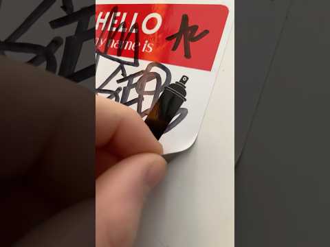 Hello my name is graffiti sticker tagging🔥