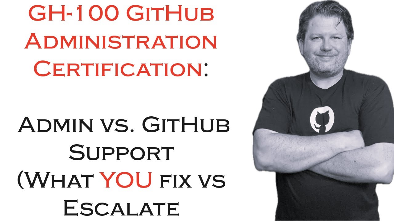 GH-100 GitHub Admin Exam Prep: Admin vs GitHub Support (What YOU Fix vs Escalate)