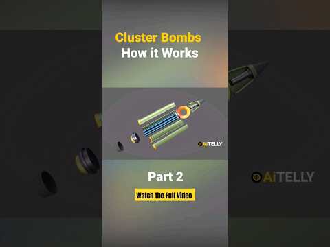 Cluster Bombs How it works DPICM (Dual purpose Improve conventional Munition) #3d #science