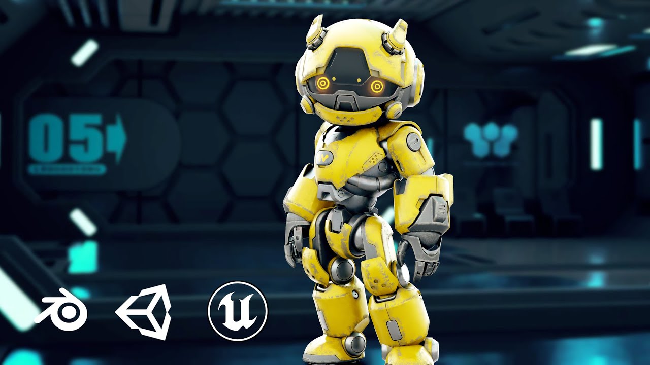 Robo Zero-J Auto-Rig Pro Dicurangi Untuk Kesatuan Mesin Mixamo Unreal Model 3D in Robot 634596 ...