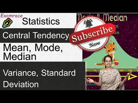 Measures of Central Tendency - Mean, Mode, Median, Variance, Standard ...