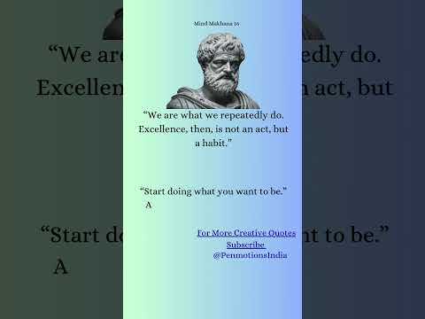 Start Doing I We are what we repeatedly do I Famous Quote by Aristotle #quotes #shortstatus #doit