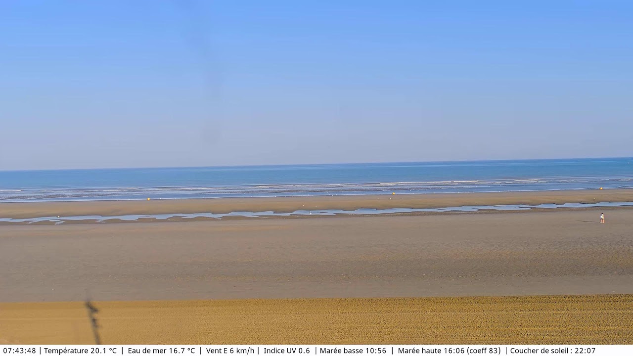 Fort-Mahon-Plage Sandy Beach View - Live Webcam | GeoWebcams
