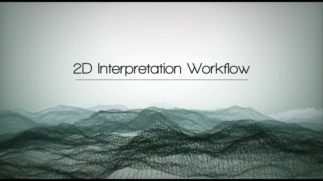 Tutorial - 2D Interpretation Workflow - PaleoScan™ 2018