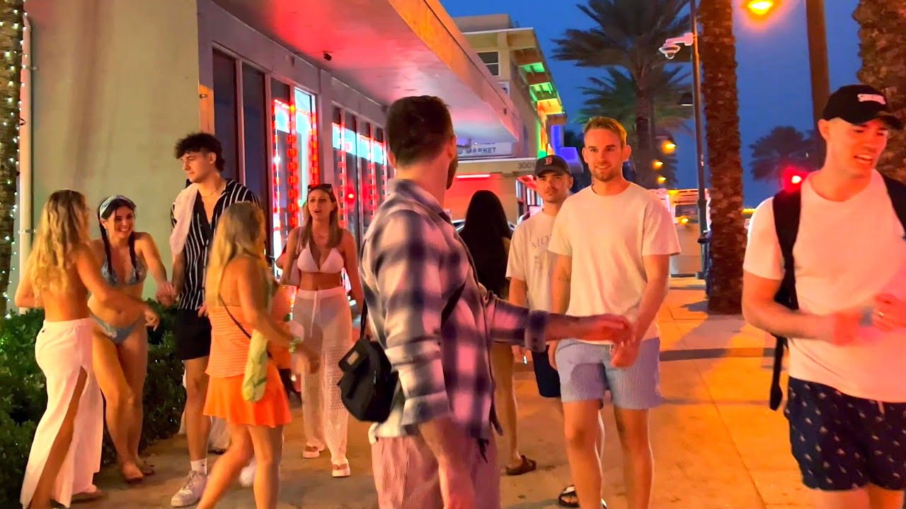 Spring Break 2023 | Fort Lauderdale Beach on Saturday Night