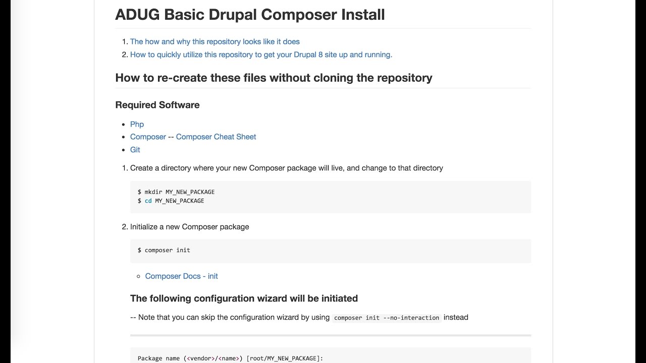 Getting Started with Composer and Drupal 8