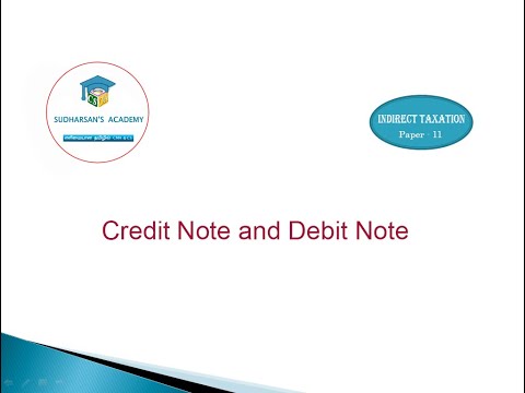 Credit Note and Debit Note (Tutorial in Tamil)