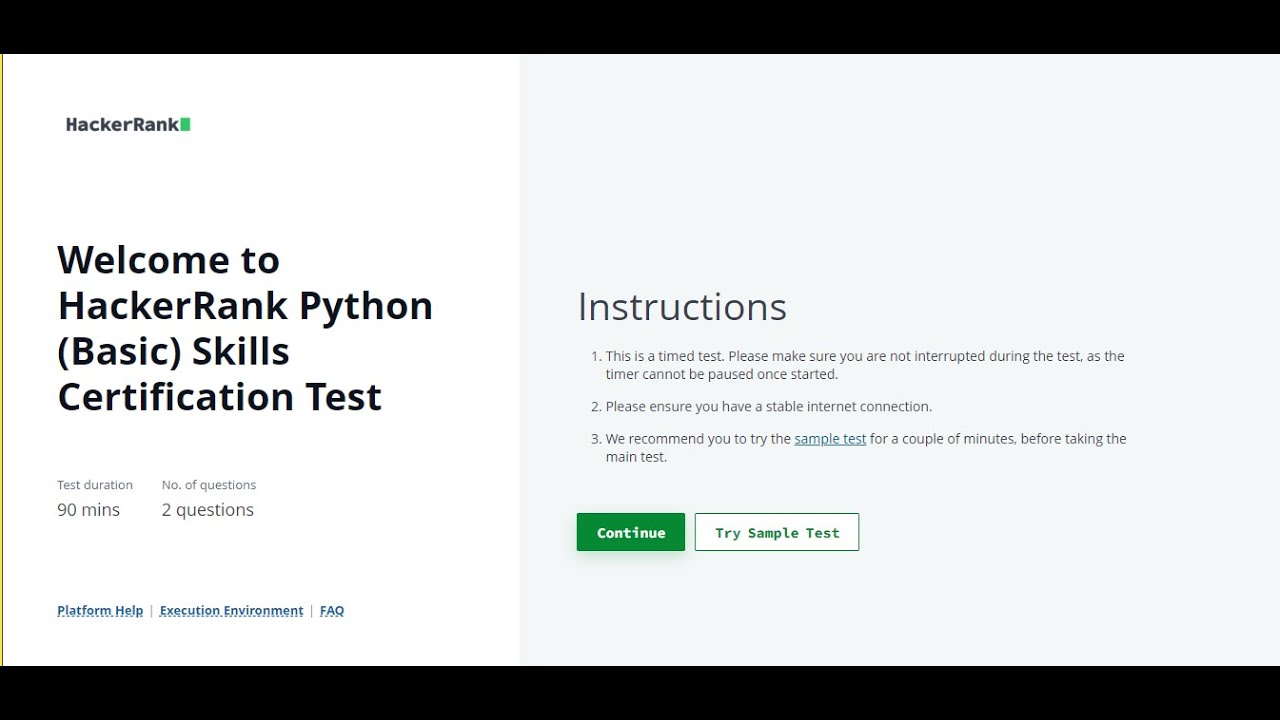Python (Basic) Skills Certification Test Solution || Hackerrank Skill Verified