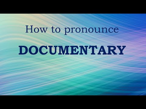 How to pronounce DOCUMENTARY in English (Mini Tutorial) #pronunciation