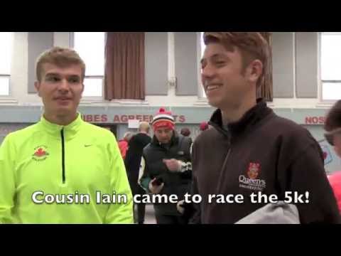 Tommy and Cousin Iain at the Chelsea Challenge 2016 Tommy wins 10k in 32:14
