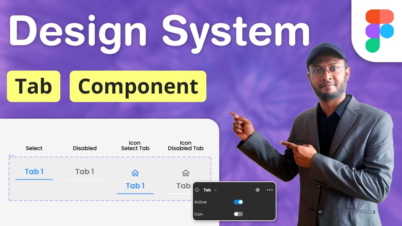 9. Figma Design System - Tab