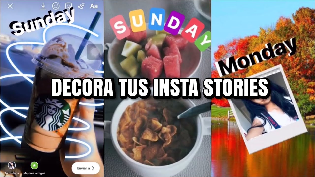 5 Ideas para DECORAR tus historias de Instagram !!