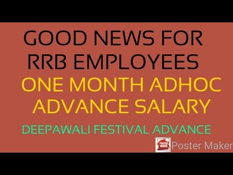 GOOD NEWS FOR RRB STAFF-ONE MONTH ADHOC SALARY
