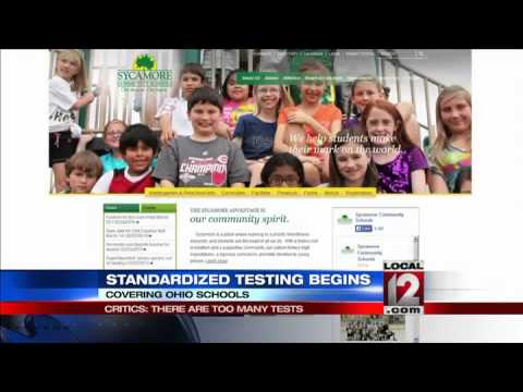 Critics say there are too many standardized tests for school