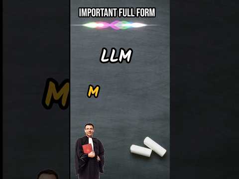Full form of LLM! Full details of LLM #llm #course