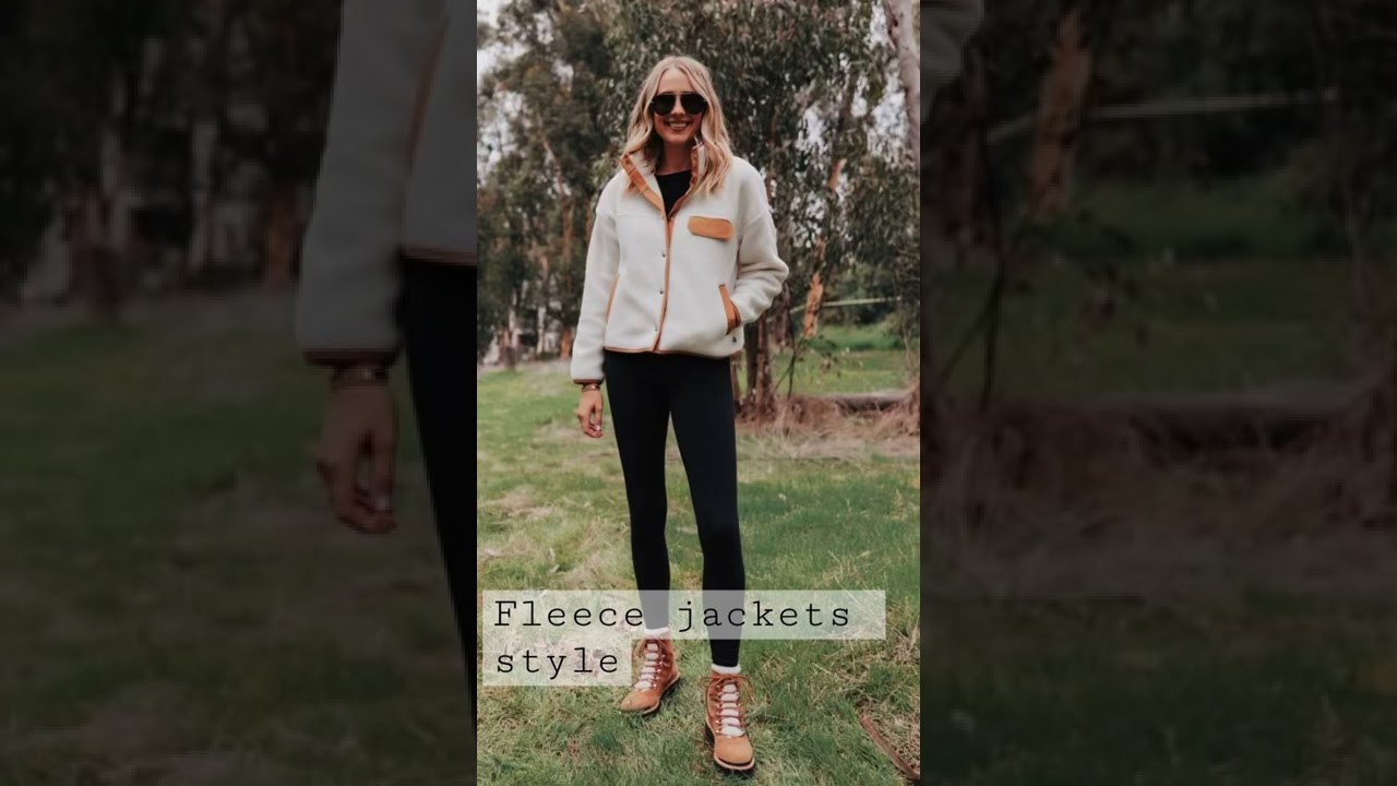 Fleece jacket style for winter 2022 #shorts #style #styleinspiration #fashion #winterstyle