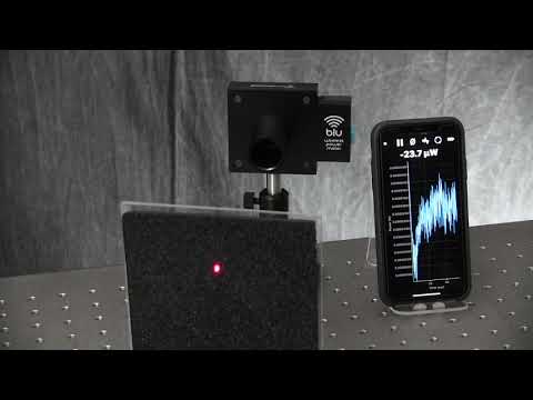 Demonstration of BLU, our Bluetooth laser power meter