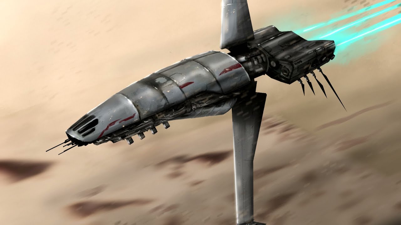 Creating a Space Ship - [Star Wars Freighter Concept Art]
