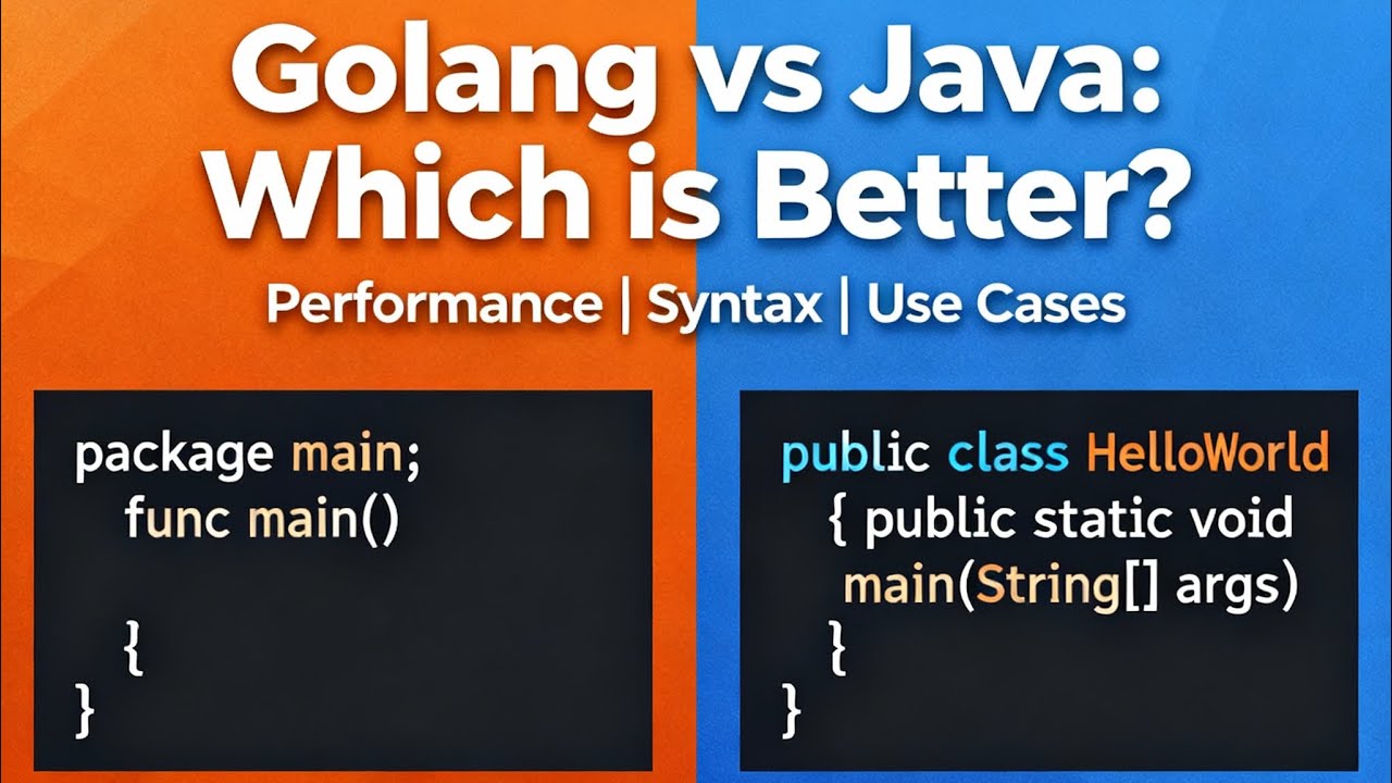 Golang (Go) vs Java vs Kotlin — Which Should You Learn Next? #go #golang #java #kotlin #javavsgo