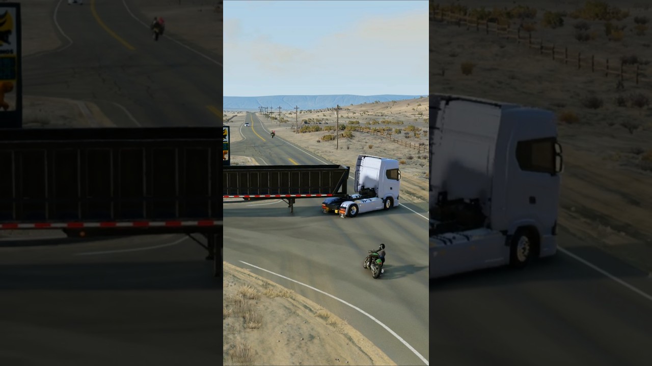 Realistic Highway Car Crashes #308