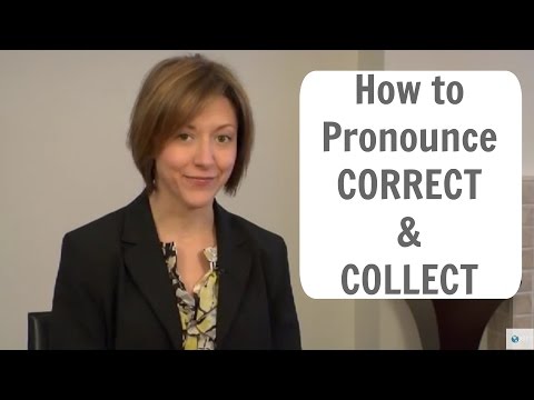 Learn to pronounce CORRECT & COLLECT - American English Pronunciation Lesson #learnenglish
