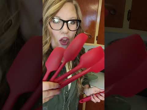 Set of 5 rubber spatulas