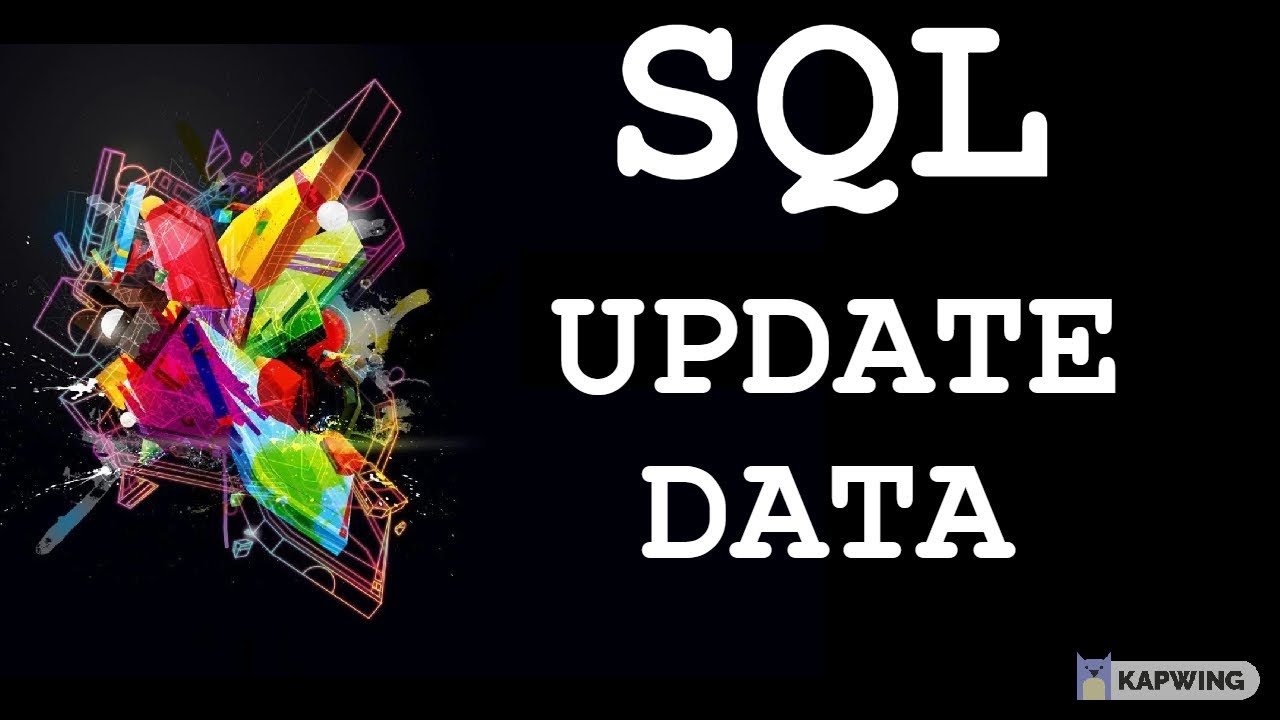 SQL: Update Data in a Table using UPDATE Statement