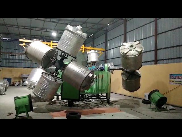 Bi Axial Machine - 4 Arm Biaxial Roto Moulding Machine Manufacturer ...