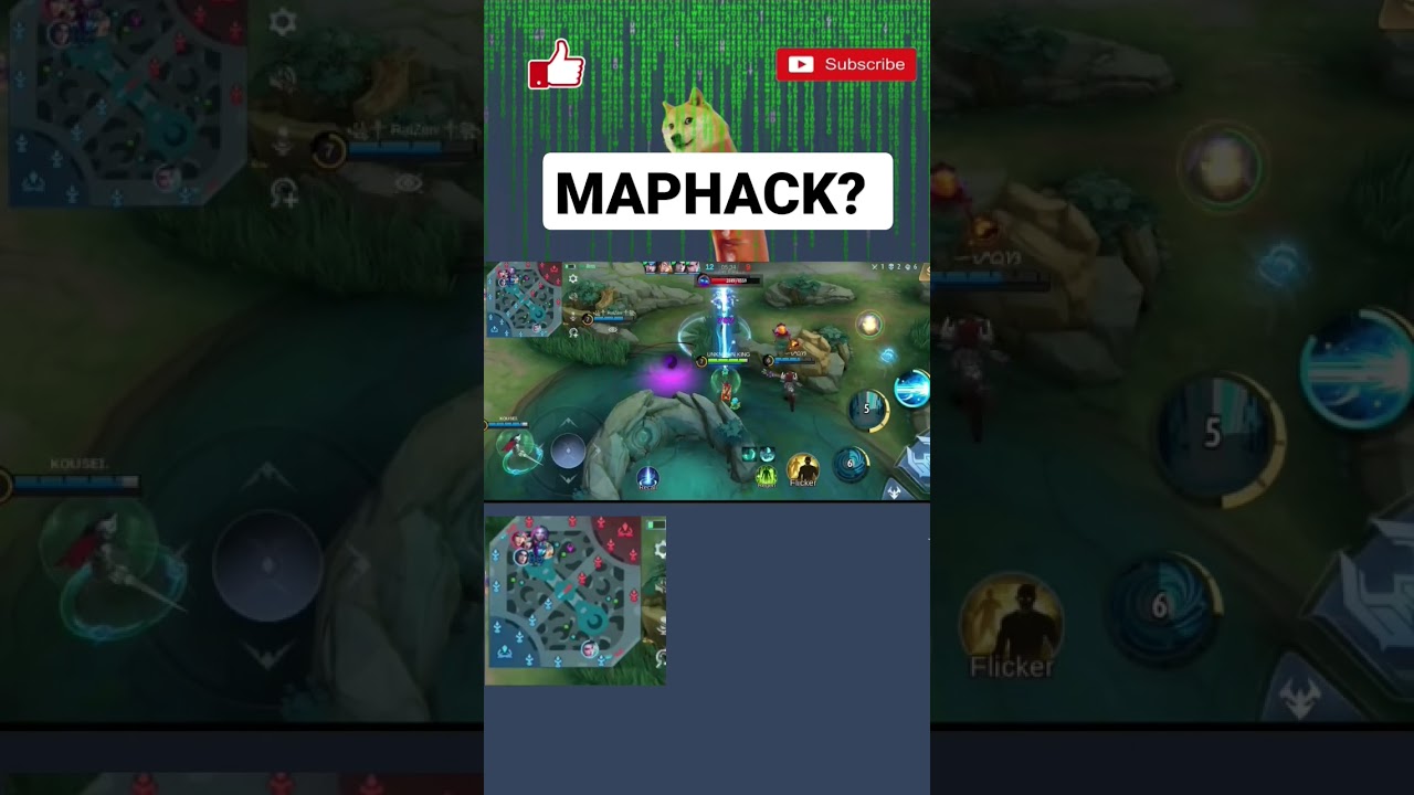 Maphack? MOST INSANE MAP AWARENESS #mlbb #youtube