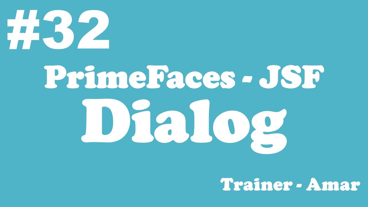 PrimeFaces - JSF Tutorial || Dialog in PrimeFaces using Netbeans IDE || Part-32
