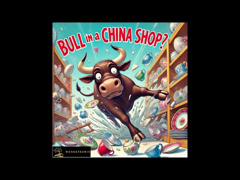 Bull In A China Shop | Idiom | MahaGyaanis | English Vocabulary | Idiom