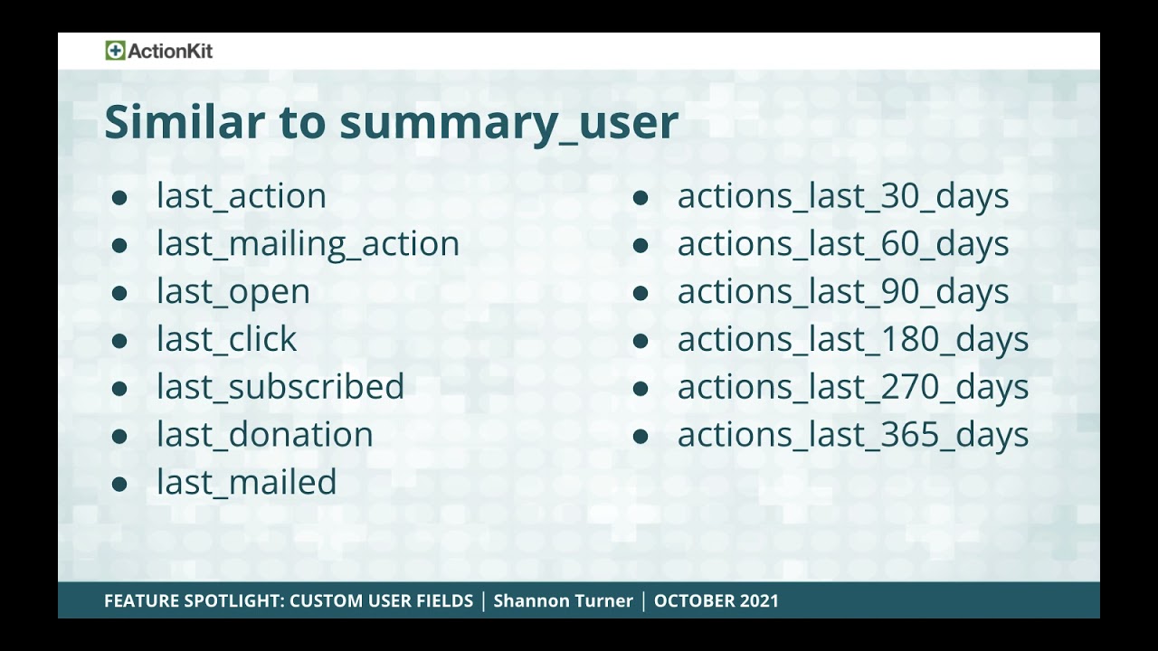 Feature Spotlight: Custom User Fields