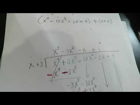 (180) Section 2.3- Long Division and Synthetic Division