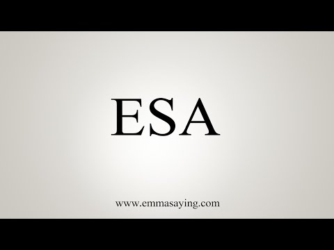 How To Say ESA