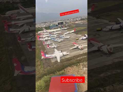 Kathmandu (TIA) Airport aerial view #explore #airlines #airport #travel #nepal #kathmandu #aviation
