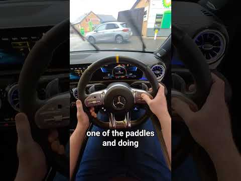 AMG Emotion start makes getting petrol fun in the CLA45s! #shorts
