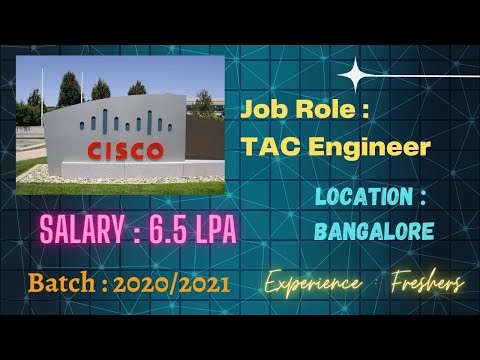 Cisco Systems Inc. Off Campus Hiring Freshers for the Role of TAC Engineer | Freshers |