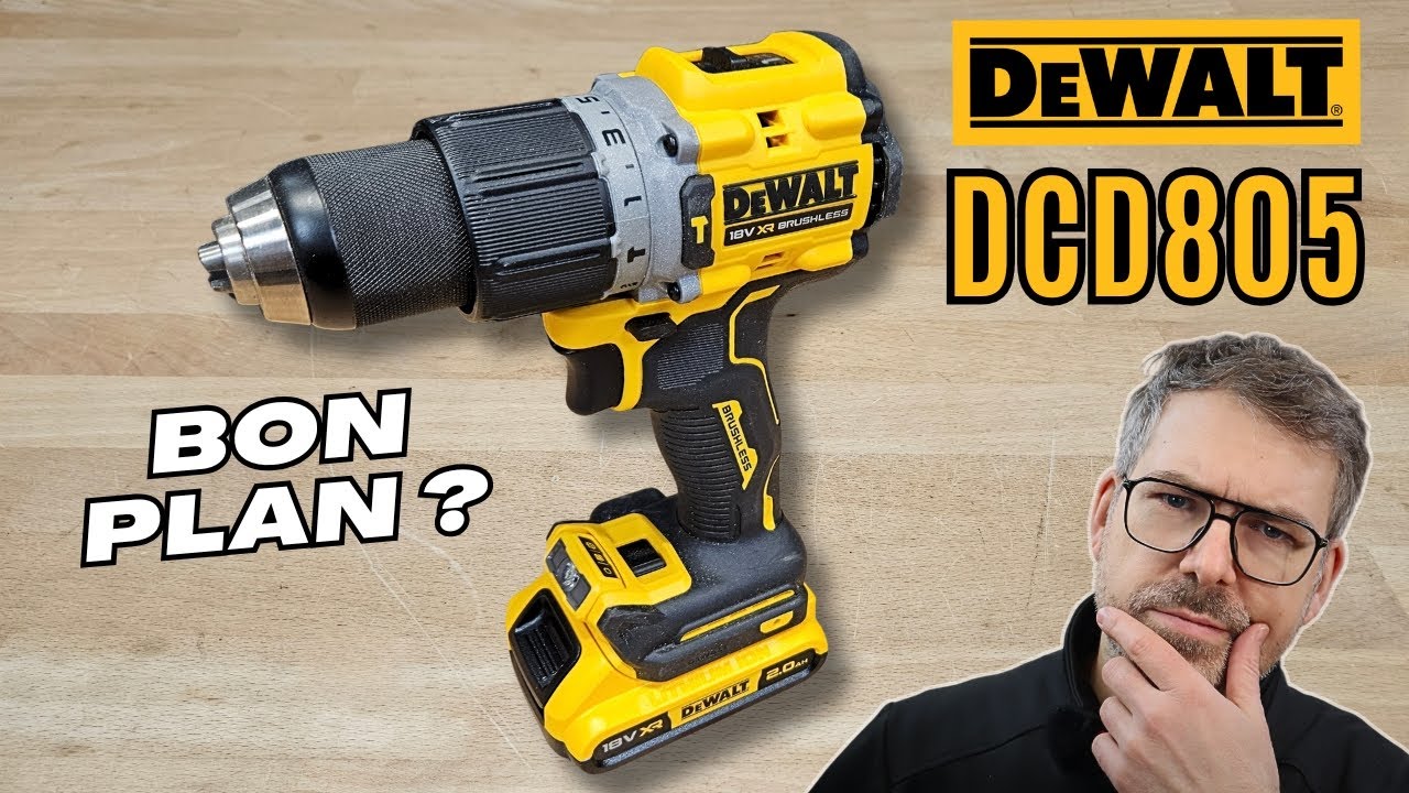 Perceuse visseuse à percussion Dewalt DCD805 : TEST / AVIS