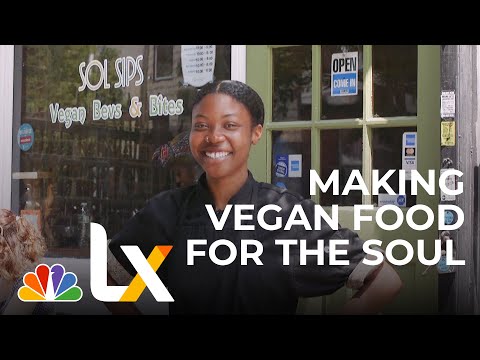 How a 23-Year-Old Vegan Cafe Owner Is Feeding Brooklyn’s Soul | NBCLX