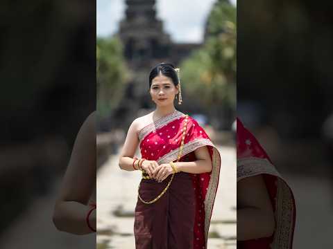 Take a picture Cambodian beautiful ladies with traditional dress #emsambathphotography