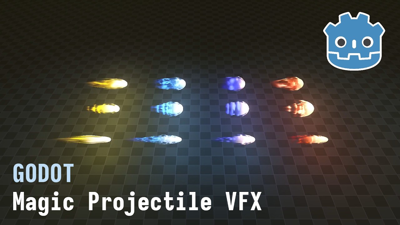 Godot Magic Projectile VFX | Showcase