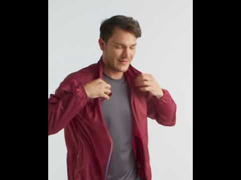 Chaqueta Cortavientos Reflectante Para Hombre Running Megawik