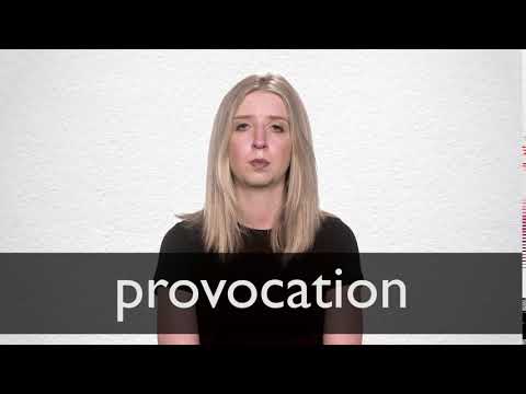 PROVOCATION definition and meaning | Collins English Dictionary