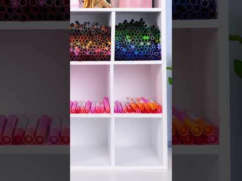 ASMR Crayola Marker Restocking! Let’s Unpack! #shorts #crayola #asmr #asmrsounds