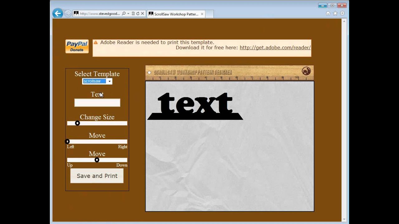 Online Scroll Saw Pattern Generator