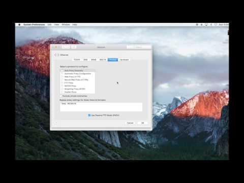 How to configure Proxy Settings on an Apple Mac.