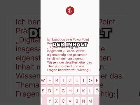 ChatGPT erstellt für dich eine komplette PowerPoint Präsentation! #shorts